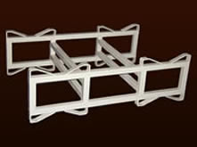 Double Barrel Steel Rack - Beer Wine Hobby Store View