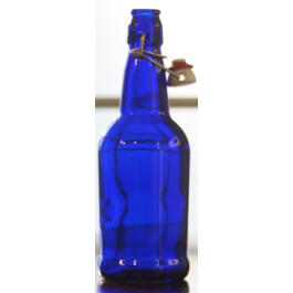 EZ Cap Swing Cap Bottles 16 oz Cobalt Blue - 500ml
