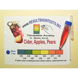Cider & Fruit TA Test Kit for Apple & Pear Acidity Analysis